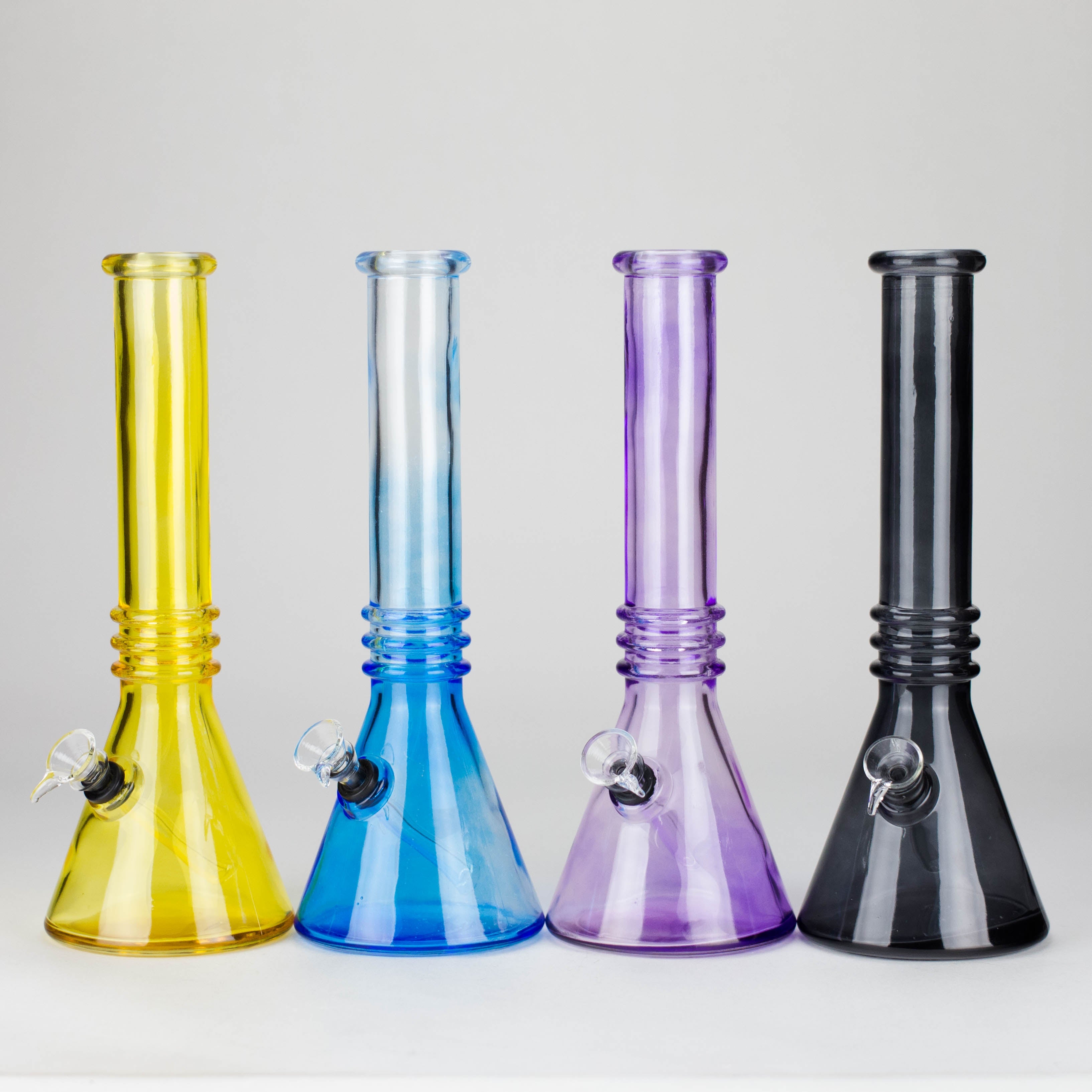 12" colored soft glass water bong [HX4003N] – Smoqueen